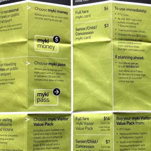 Public Transport Victoria - The Smarter Print